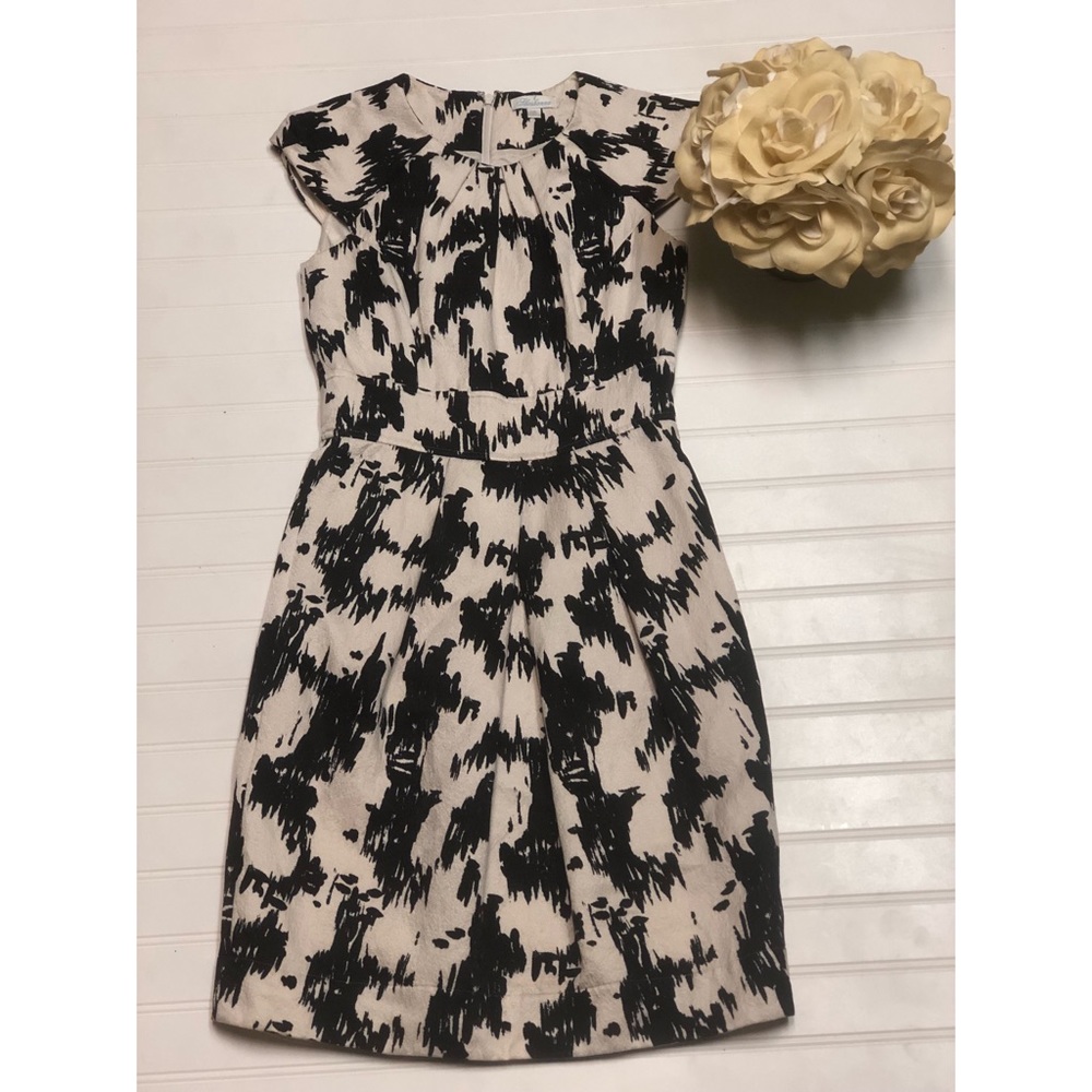 Omg Stunning Shoshanna Black & White Midi Dress - Gem